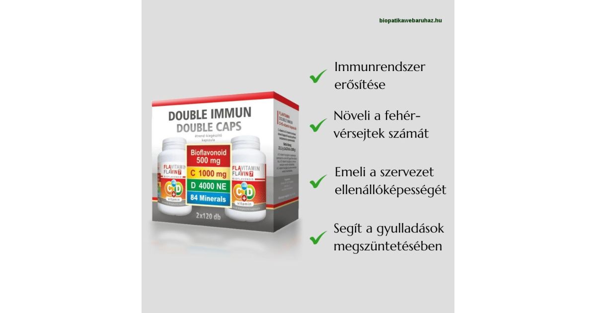 Double Immun C + D vitamin kapszula